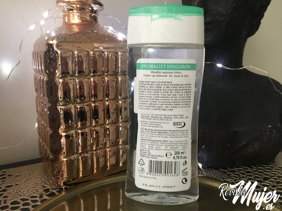 Revuele-Loción micelar express Hydralift Hyaluron-antiarrugas ...